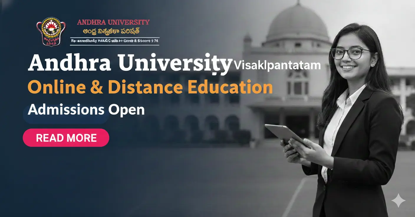 Andhra University Distance Education Admissions Open 2026